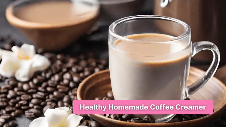 Healthy Homemade Coffee Creamer (3 ingredients) - Clean Cooking with ...