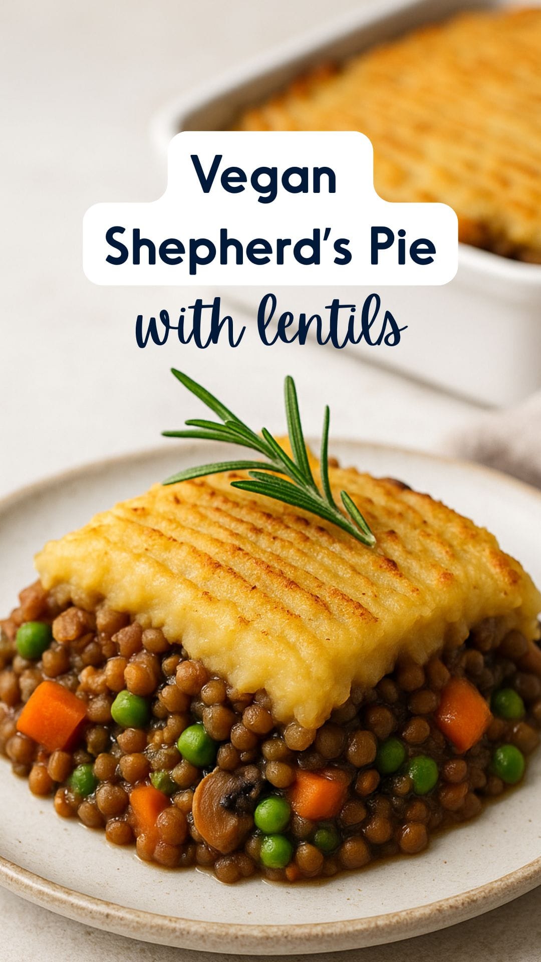 Vegan Shepherd's Pie with Lentils - Clean Cooking with Caitlin